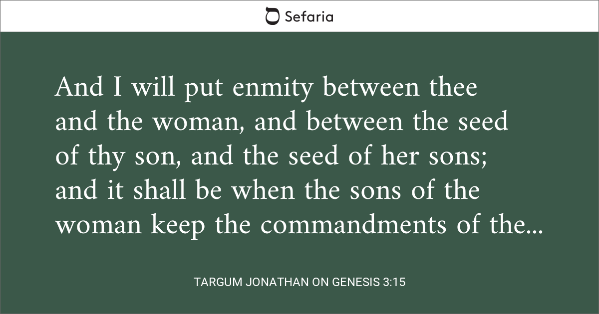 Targum Jonathan on Genesis 3:15