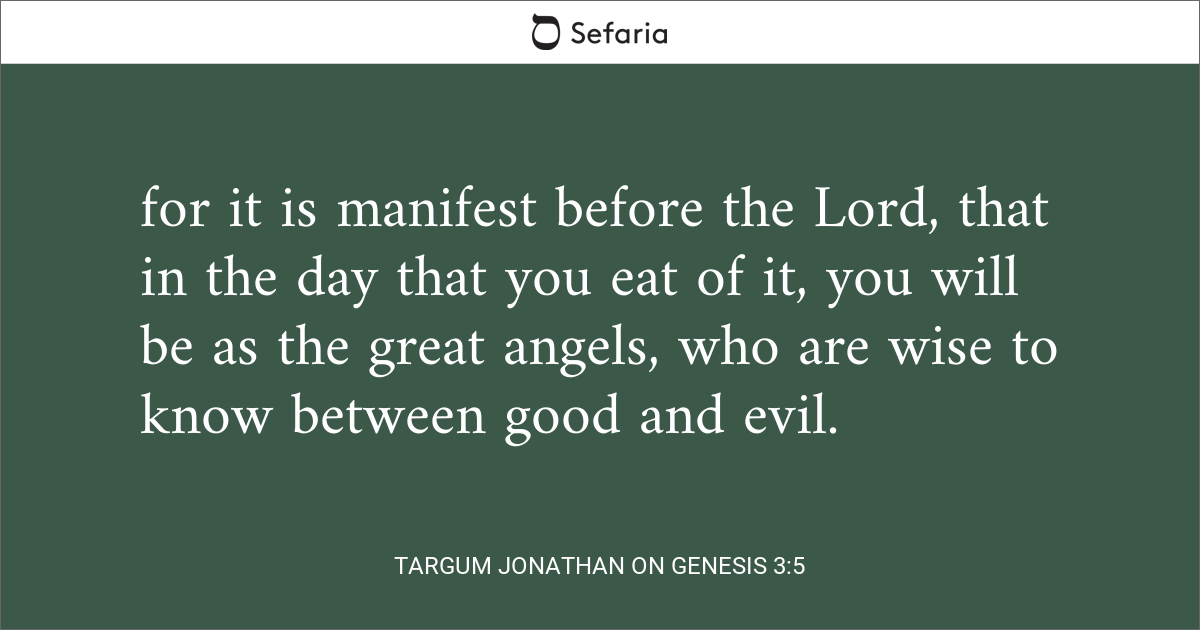 Targum Jonathan on Genesis 3:5