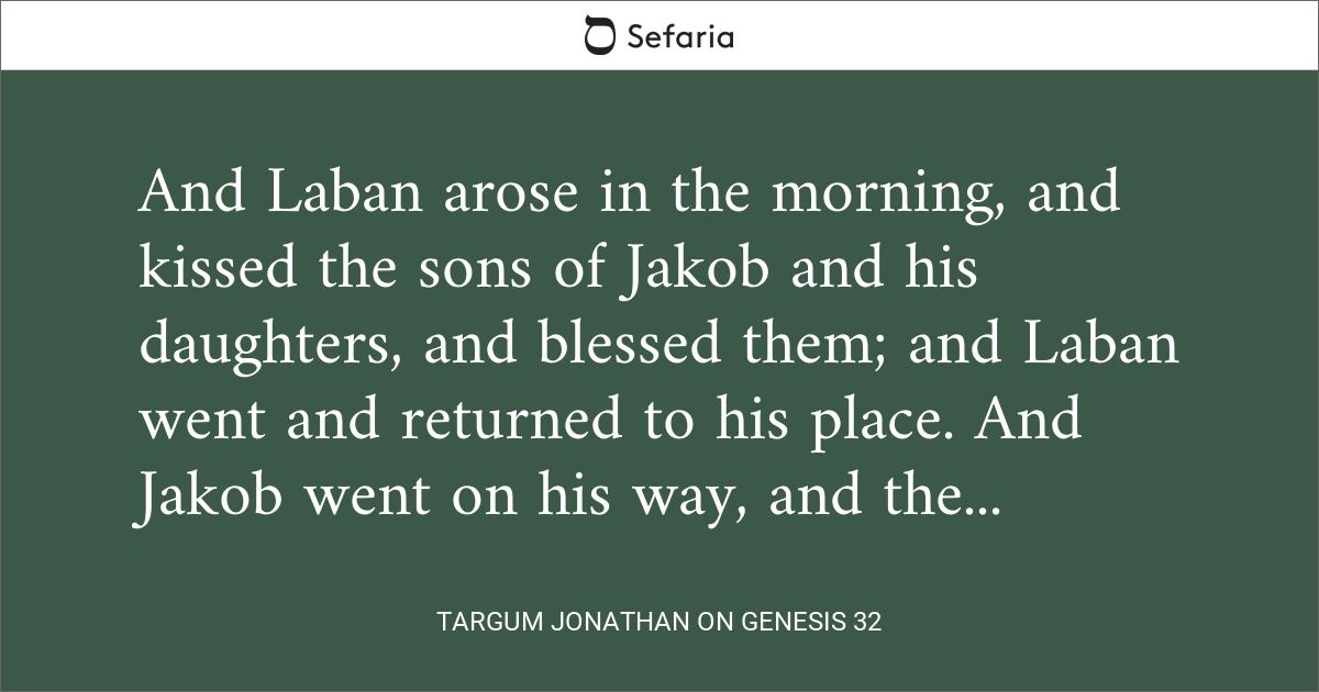 Targum Jonathan on Genesis 32