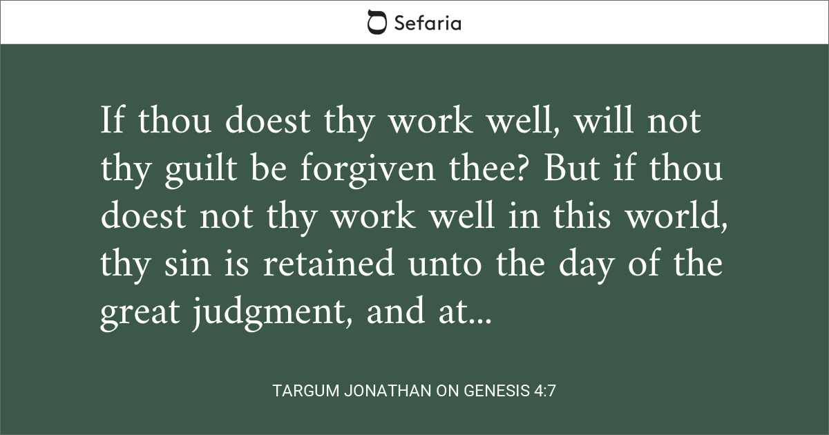 Targum Jonathan on Genesis 4:7