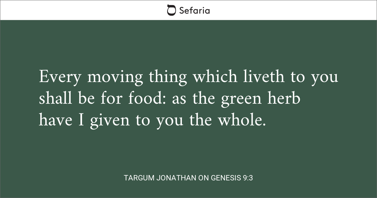 Targum Jonathan on Genesis 9:3