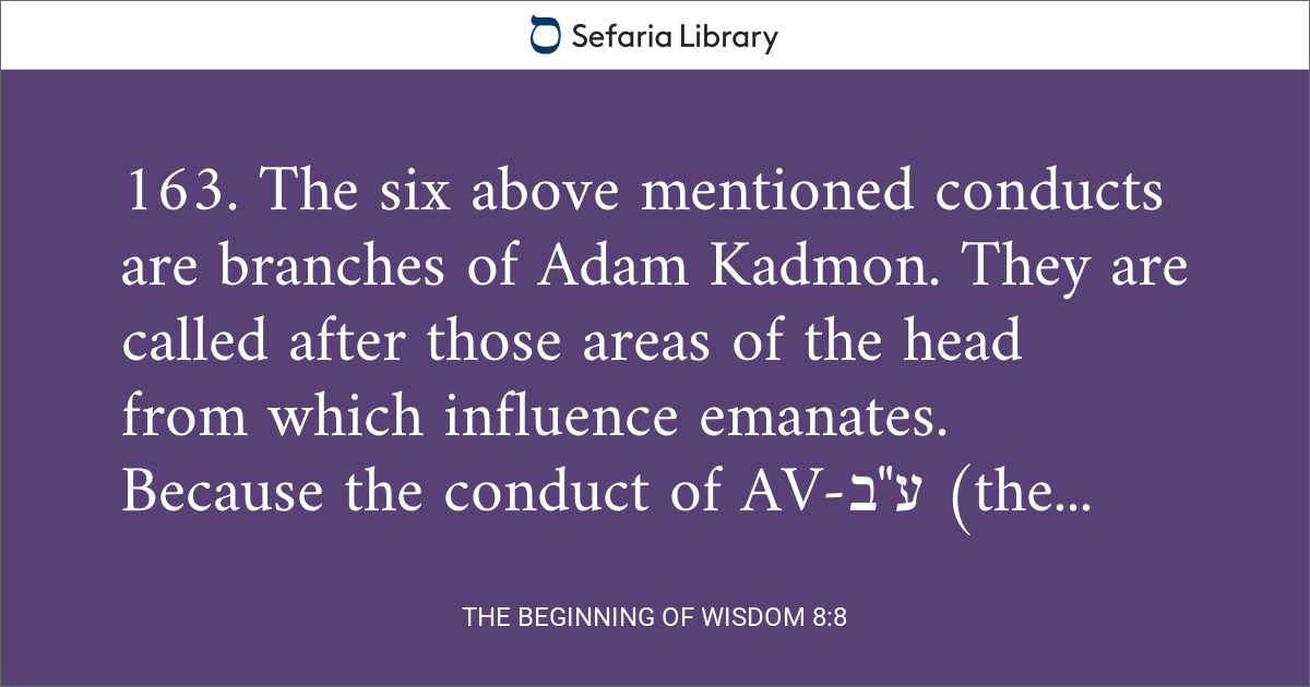 The Beginning of Wisdom 8:8 | Sefaria Library