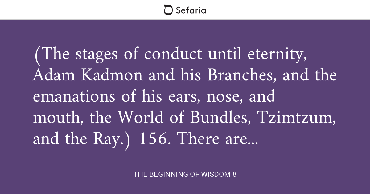 The Beginning of Wisdom 8
