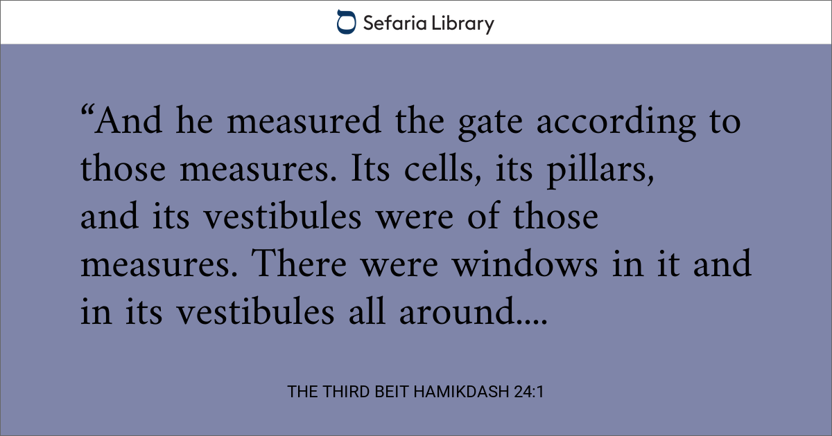 The Third Beit HaMikdash 24:1 | Sefaria Library