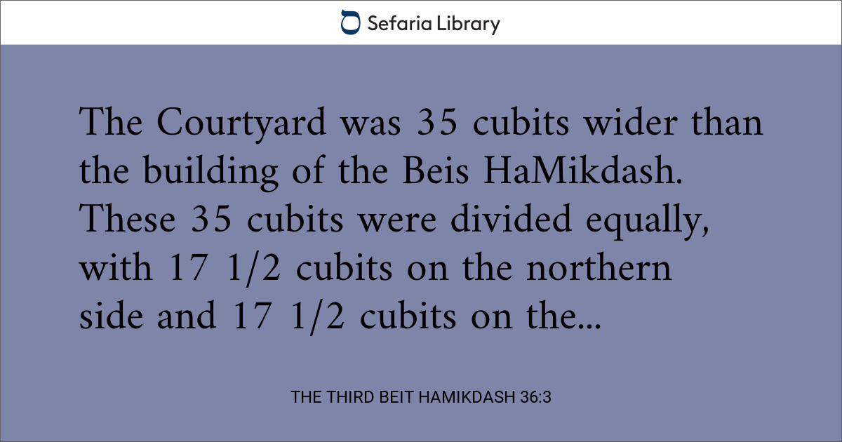 The Third Beit HaMikdash 36:3 | Sefaria Library