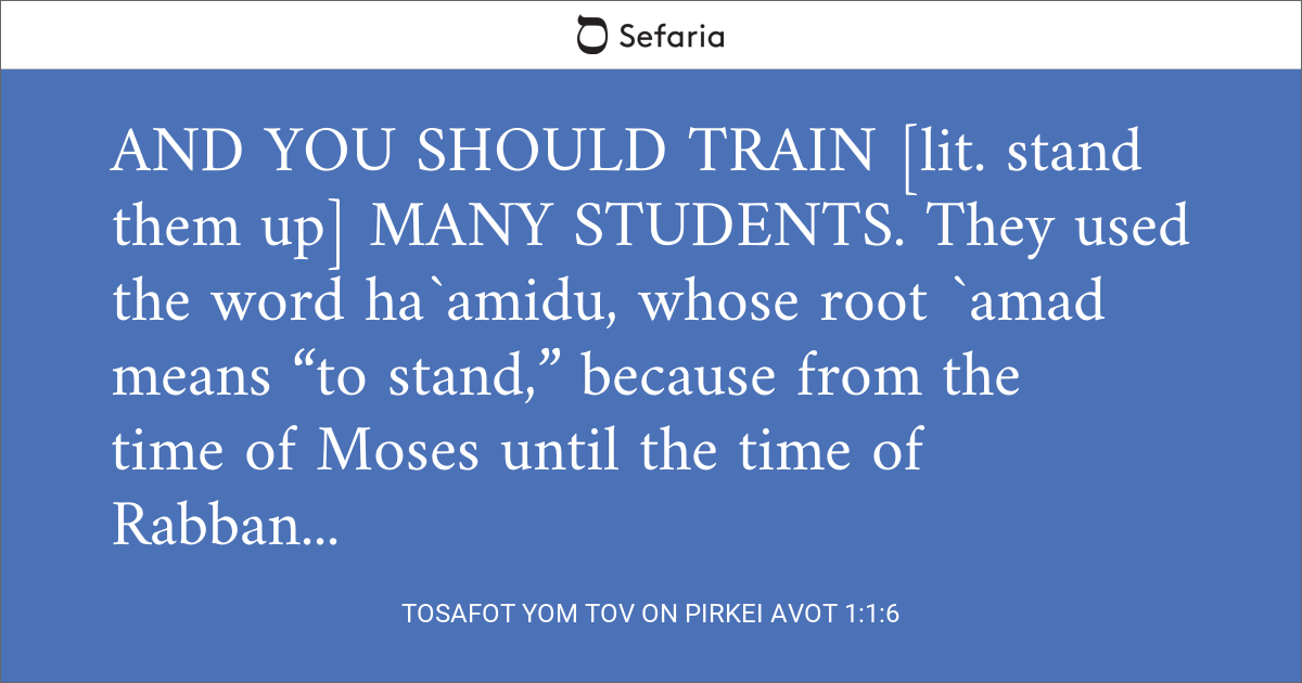 Tosafot Yom Tov on Pirkei Avot 1:1:6