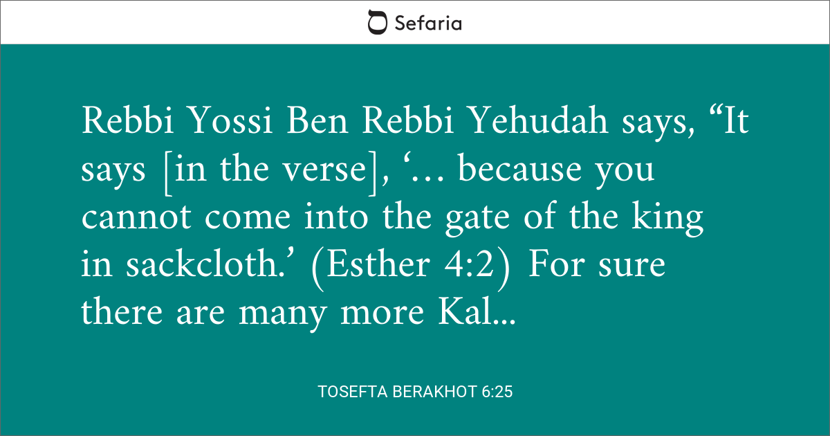 Tosefta Berakhot 6:25