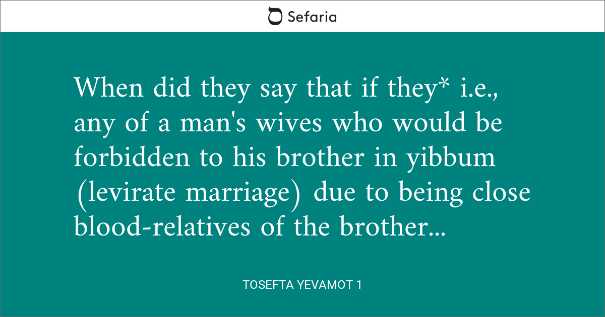Tosefta Yevamot 1