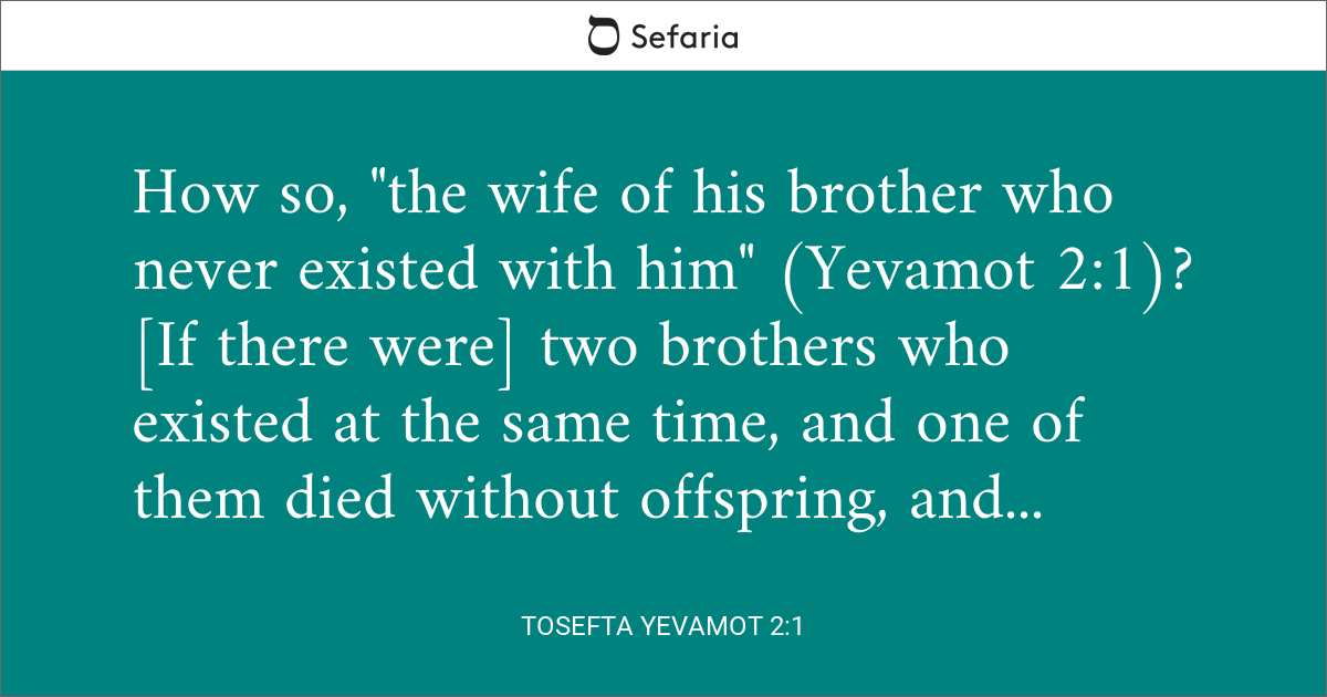 Tosefta Yevamot 2:1