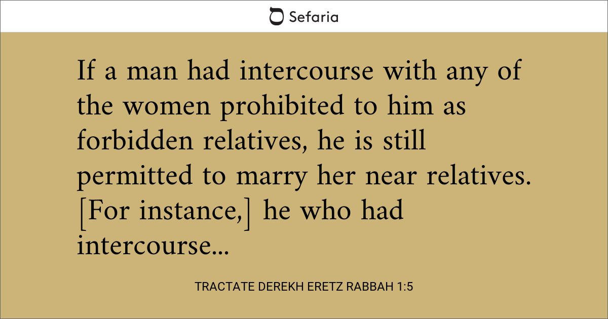 Tractate Derekh Eretz Rabbah 1:5