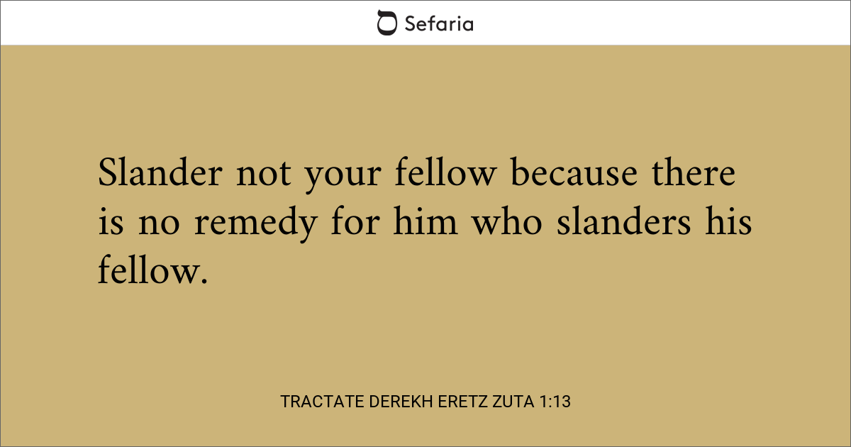 Tractate Derekh Eretz Zuta 1:13