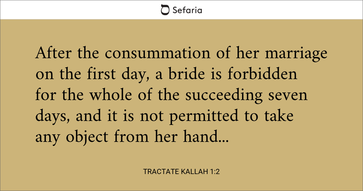 Tractate Kallah 1:2