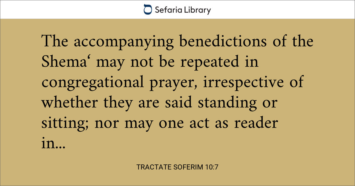 Tractate Soferim 10:7 | Sefaria Library