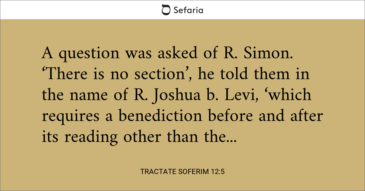 Tractate Soferim 12:5