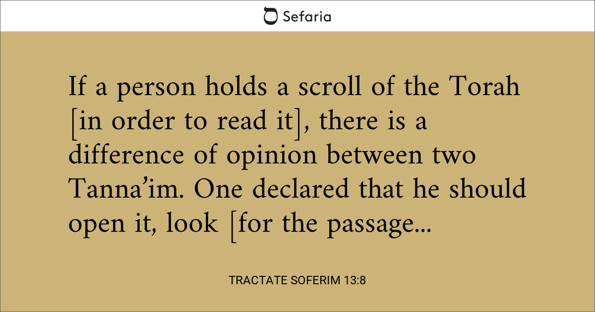 Tractate Soferim 13:8