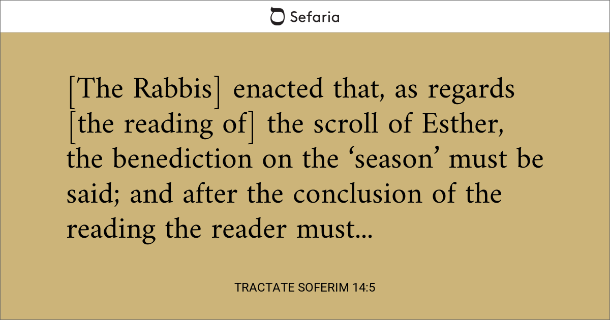 Tractate Soferim 14:5