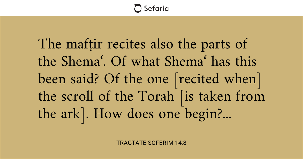 Tractate Soferim 14:8