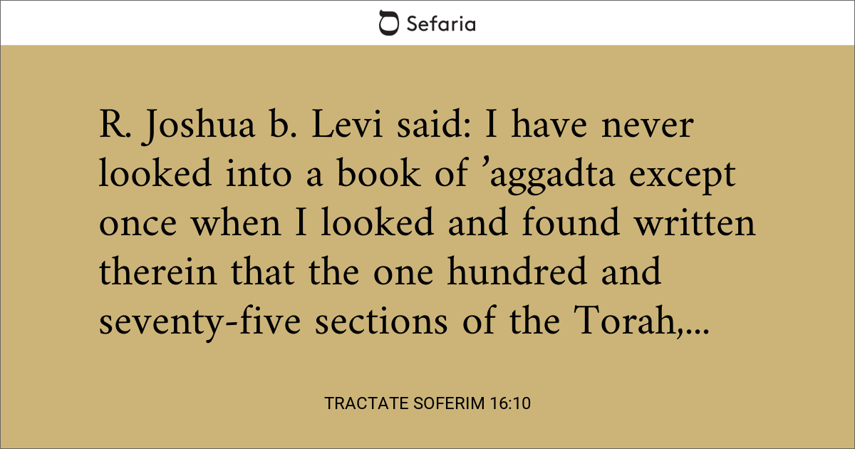 Tractate Soferim 16:10