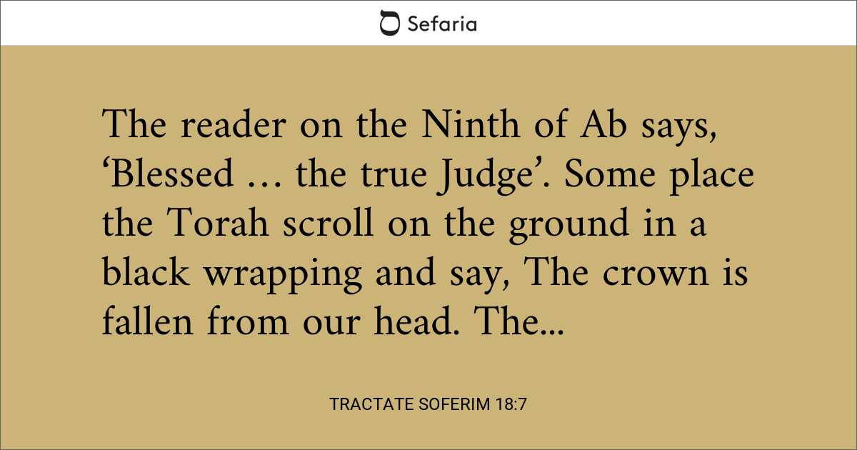 Tractate Soferim 18:7