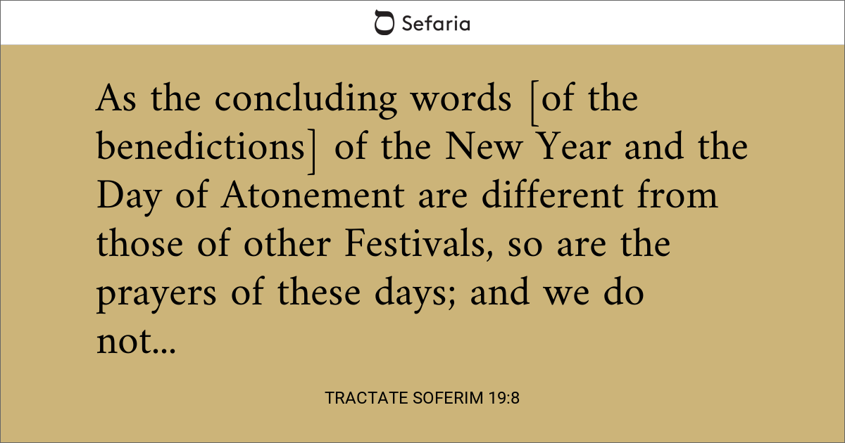 Tractate Soferim 19:8