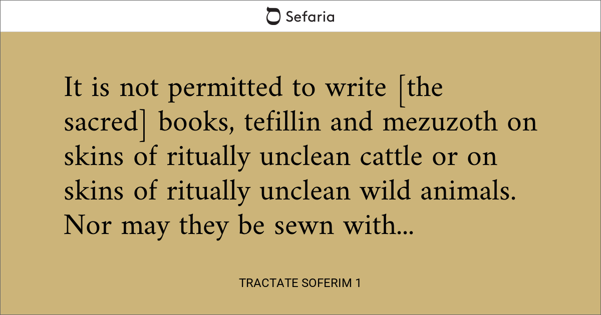 Tractate Soferim 1