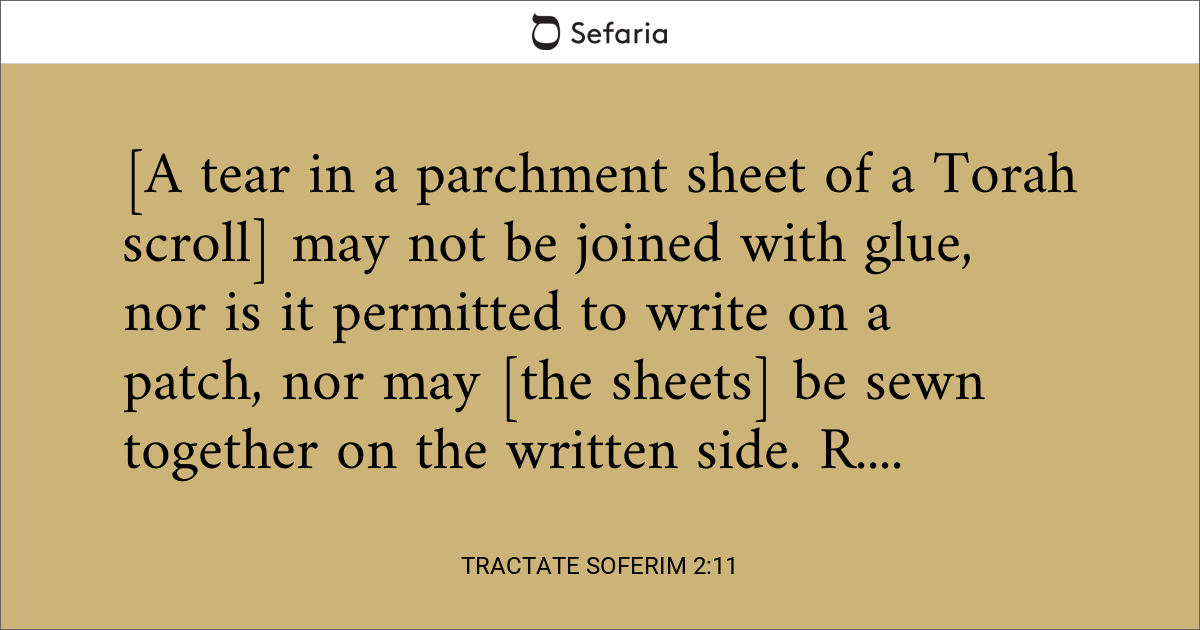 Tractate Soferim 2:11
