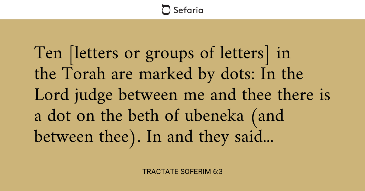 Tractate Soferim 6:3