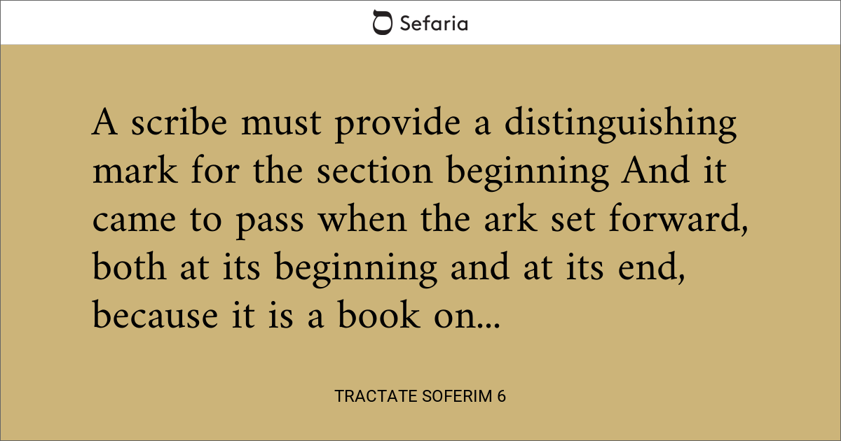 Tractate Soferim 6