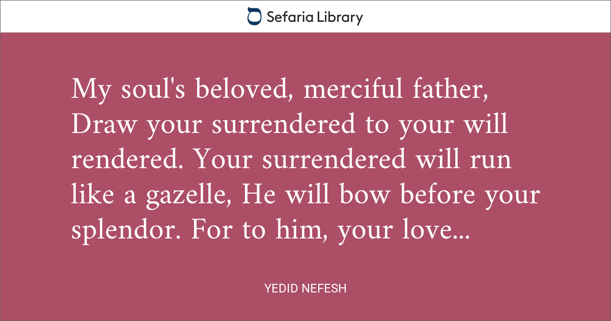 Yedid Nefesh