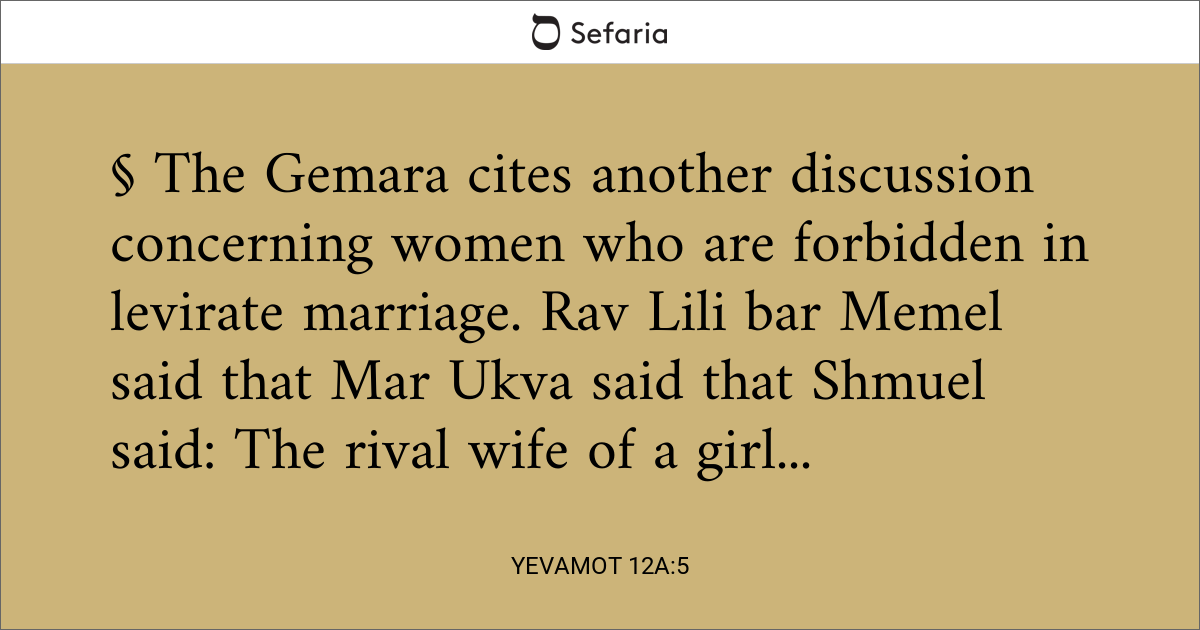 Yevamot 12a:5