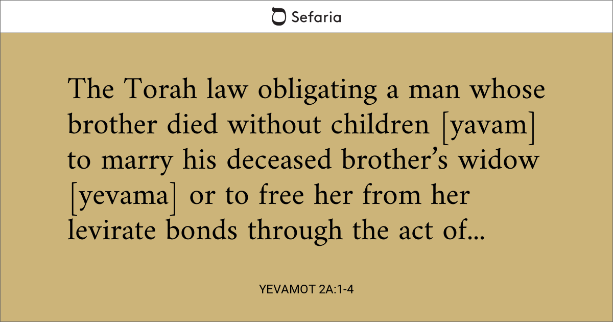 Yevamot 2a:1-4