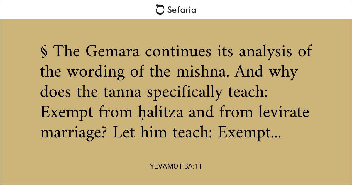 Yevamot 3a:11