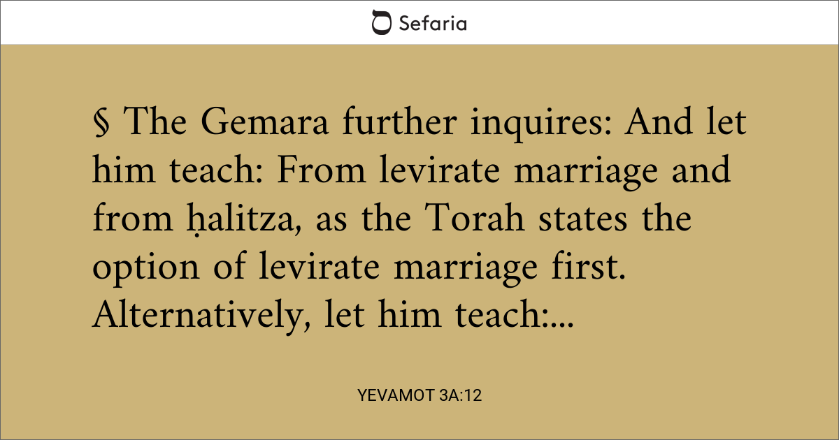 Yevamot 3a:12