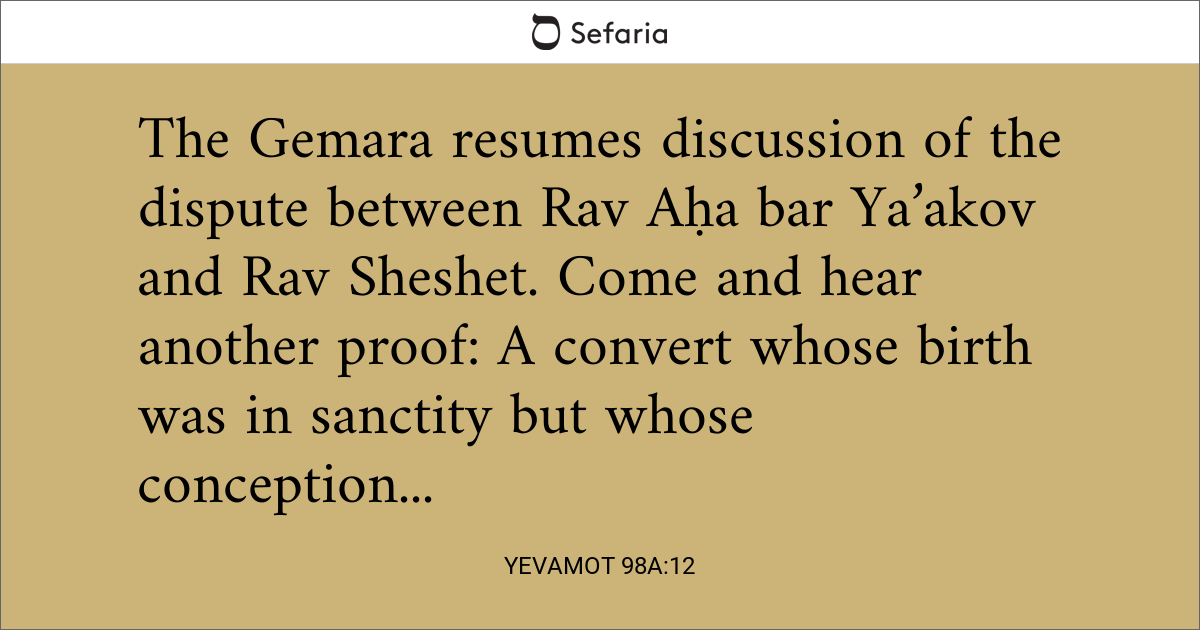 Yevamot 98a:12