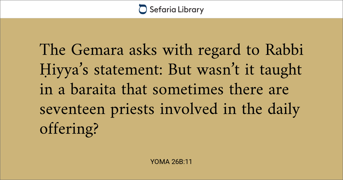 Yoma 26b:11 | Sefaria Library