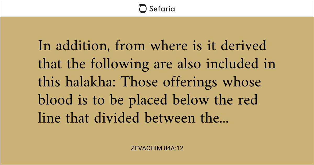 Zevachim 84a:12